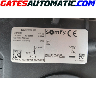 Somfy Dexxo PRO 1000 Control Board in UAE.